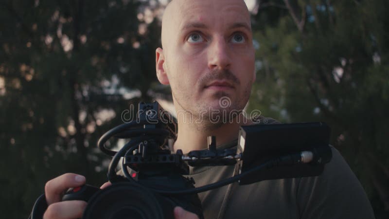 A Cameraman Shooting a Beautiful Sunset Stock Video - Video of camera ...