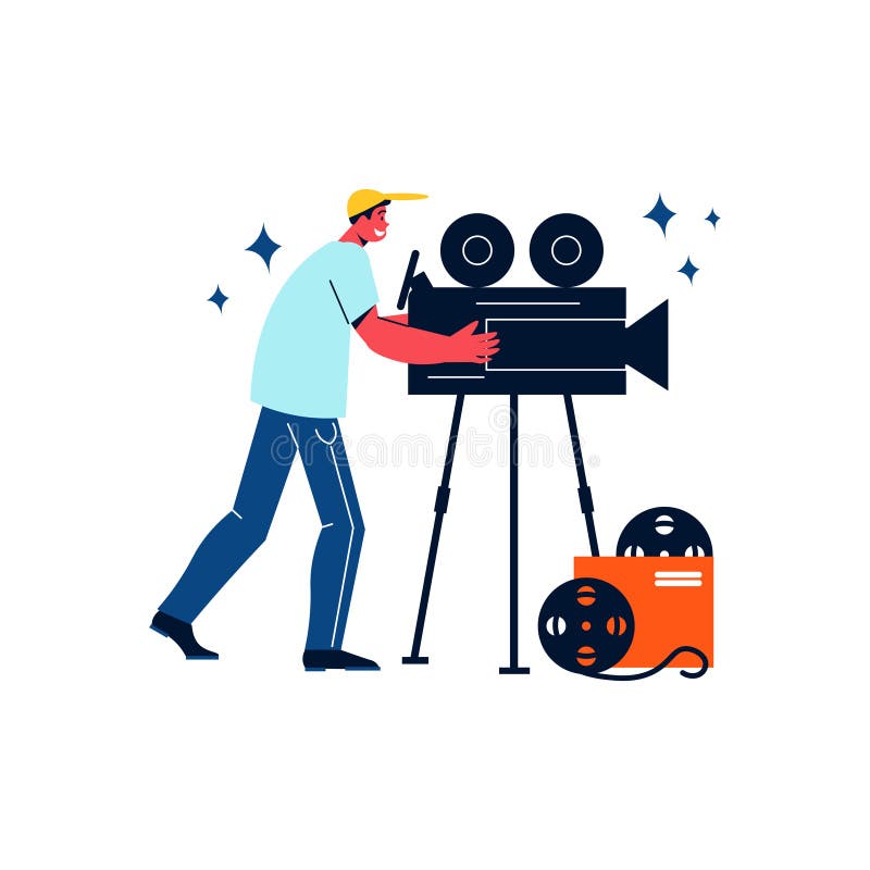 Cameraman Clipart Stock Illustrations – 308 Cameraman Clipart Stock ...