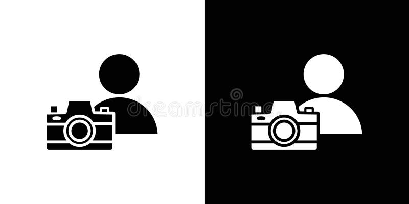 Cameraman Icon Isolated Flat Vector in Outline Stock Illustration ...