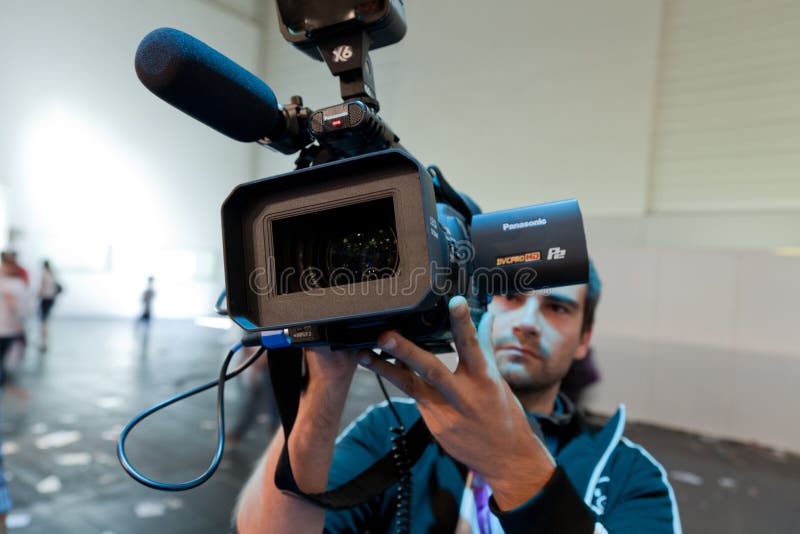 Cameraman Live Broadcasting Editorial Stock Photo - Image of games ...