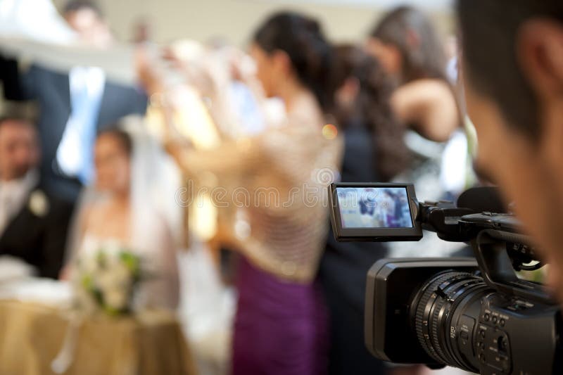 Cameraman and marriage stock image. Image of wedding - 14912427