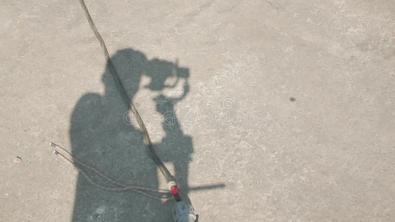 Cameraman Shadow Film Set stock video. Video of illumination - 199670105