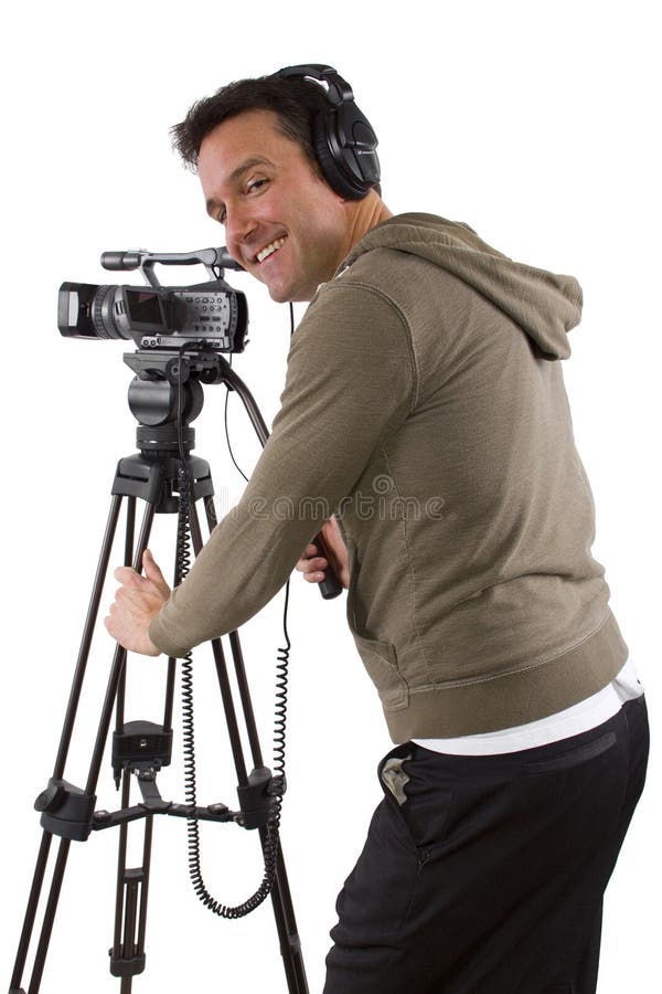 Cameraman stock image. Image of cameraman, career, equipment - 40329733