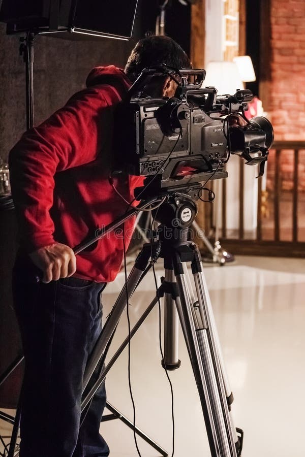 Cameraman. editorial stock photo. Image of camera, artistic - 48204423