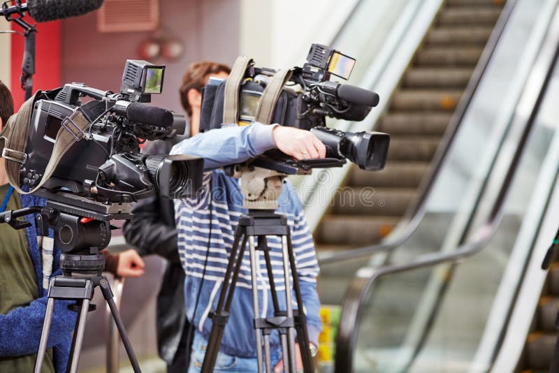Cameraman stock image. Image of newscast, professional - 577641