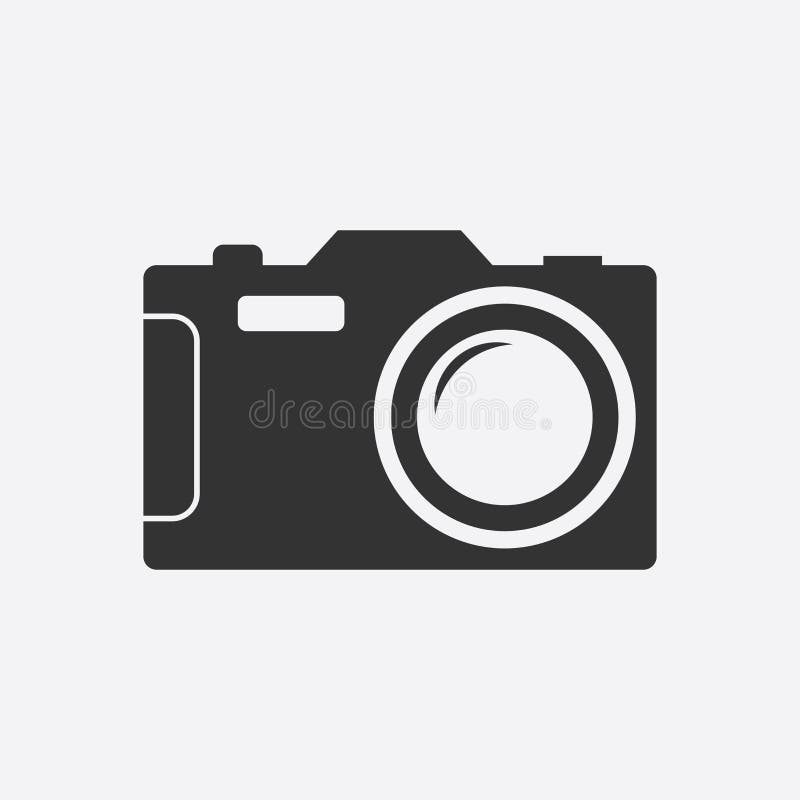 Camerapictogram Op Witte Achtergrond Vector Illustratie - Illustration ...