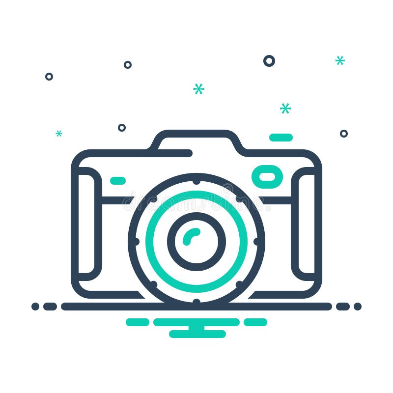 Mix Icon for Cameras, Pocket Camera and Photocamera Stock Vector ...