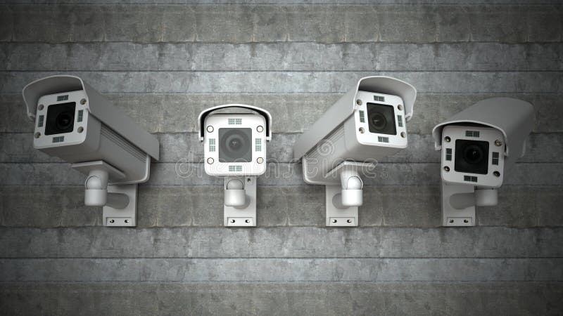 Cameras Wall stock illustration. Illustration of looking - 212881594