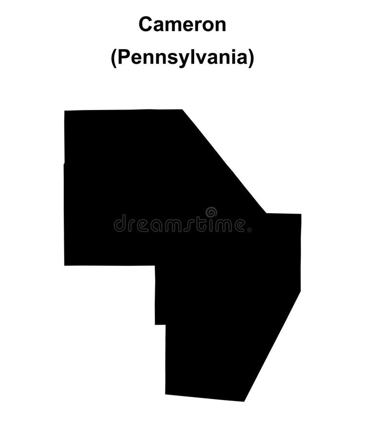 Cameron outline map stock vector. Illustration of cameron - 361754780