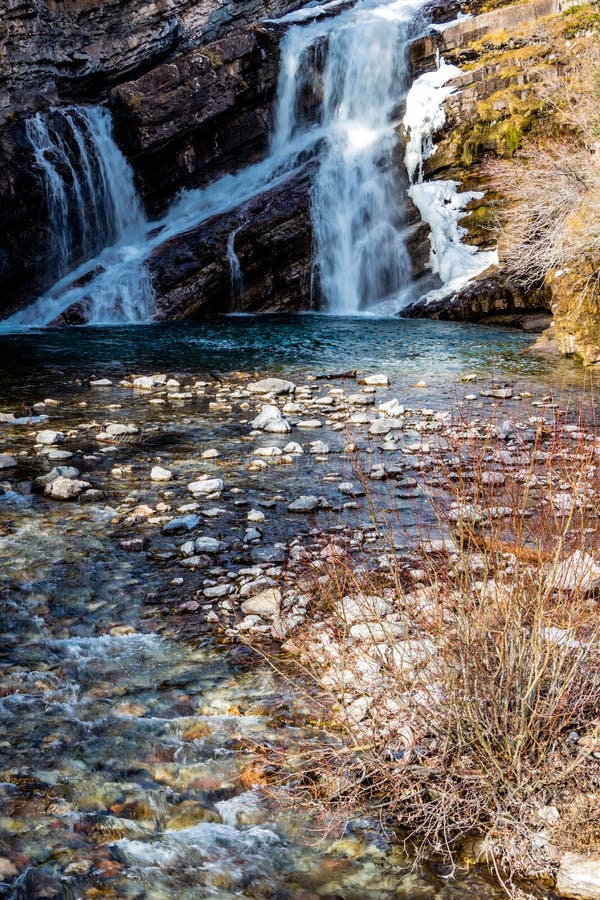 Cameron Falls in Late Fall. Waterton Lakes National Park Alberta Canada ...