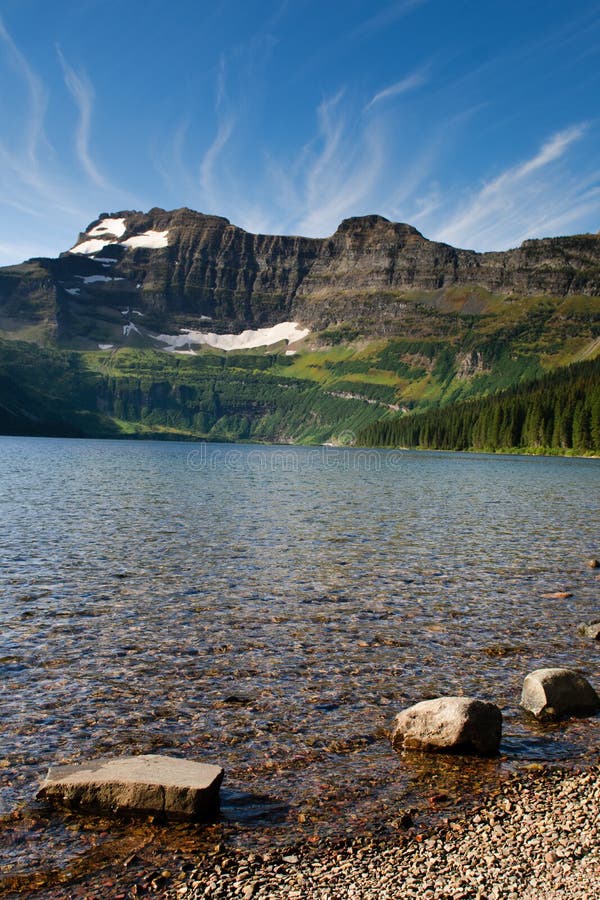 Cameron See stockbild. Bild von wild, grün, felsig, kanada - 28623879