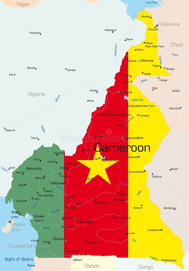 Cameroon Country Map Stock Illustrations – 5,217 Cameroon Country Map ...
