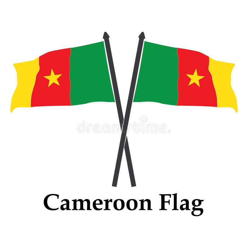 Cameroon flag icon stock vector. Illustration of pride - 303803967