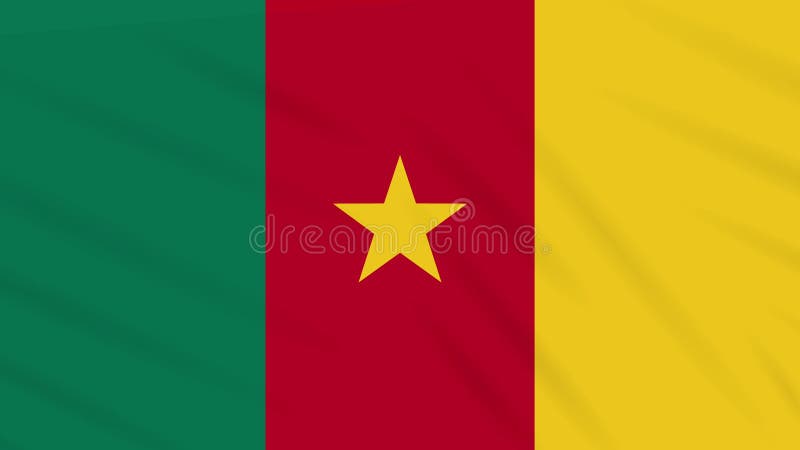 Cameroon Flag Background Realistic Waving in the Wind 4K Video, for ...