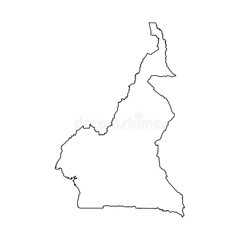 Cameroon map icon design stock vector. Illustration of location - 326361634