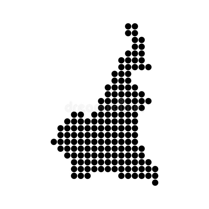 Cameroon map icon design stock vector. Illustration of continent ...