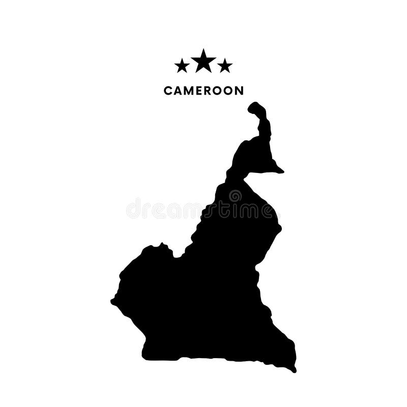 Cameroon Map. Vector Illustration. Stock Illustration - Illustration of ...