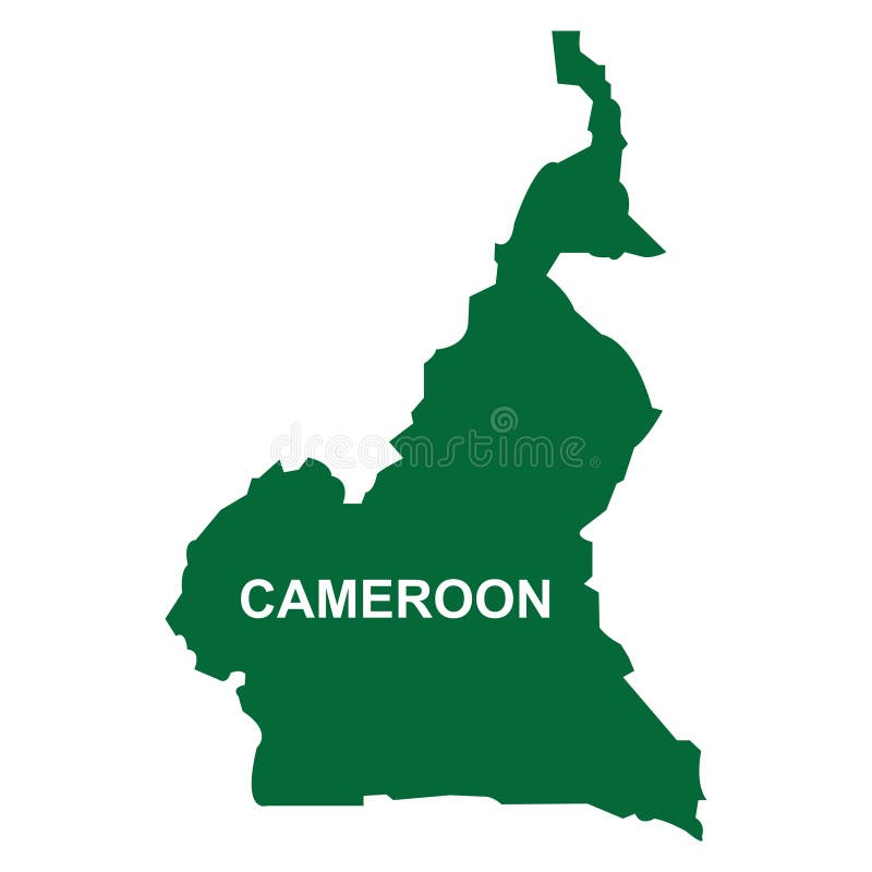 Cameroon map stock vector. Illustration of detailed - 303459156