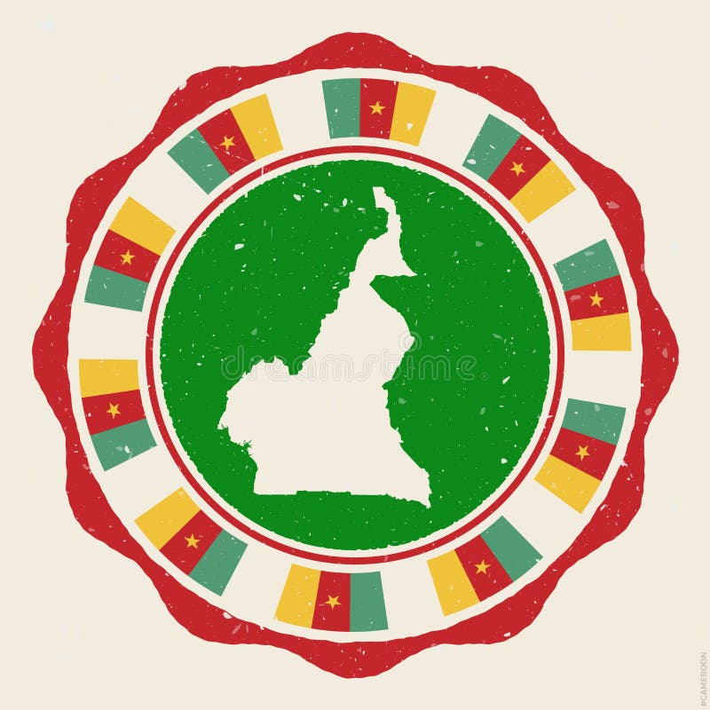 Cameroon vintage sign. stock vector. Illustration of frame - 262073684