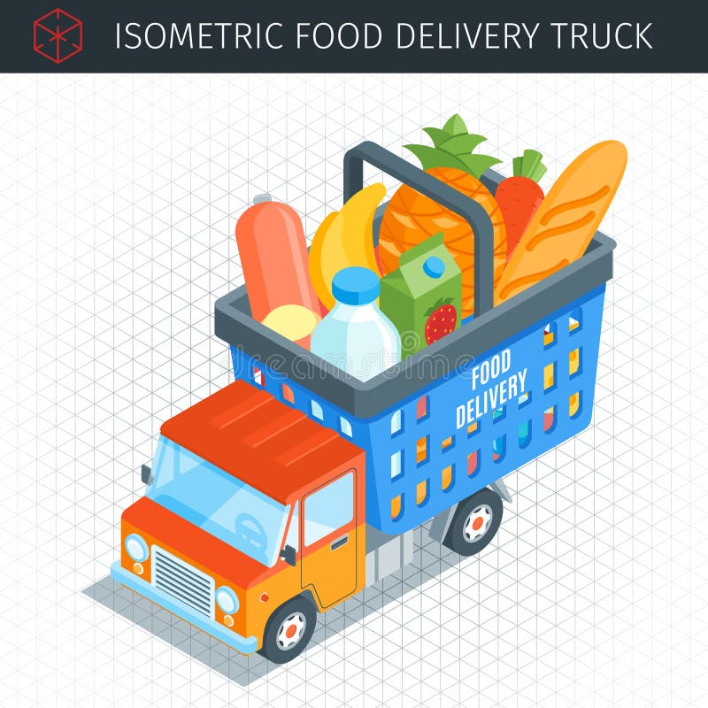 Transporte Del Camino De La Fruta De La Manzana Ilustración del Vector ...