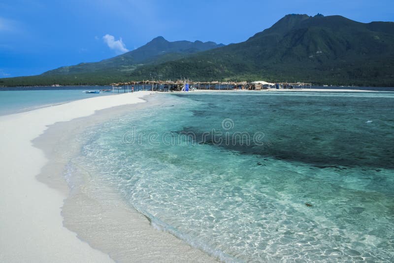 Camiguin Island White Beach Philippines Stock Photo - Image of scenic ...