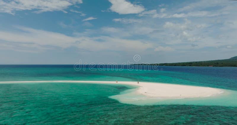 Camiguin White Sandbar the White Island. Philippines. Stock Video ...