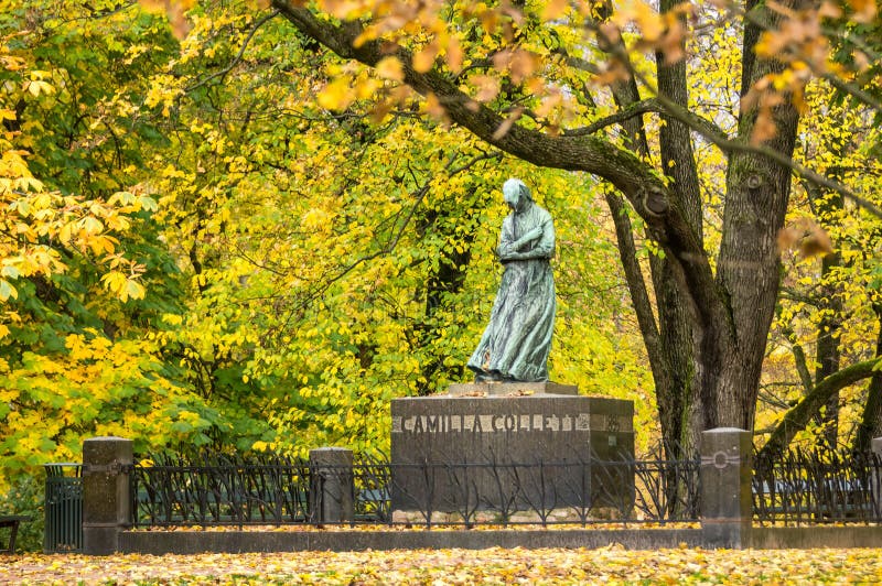 Camilla Collett Statue in a Park in Oslo, Norway Editorial Photo ...