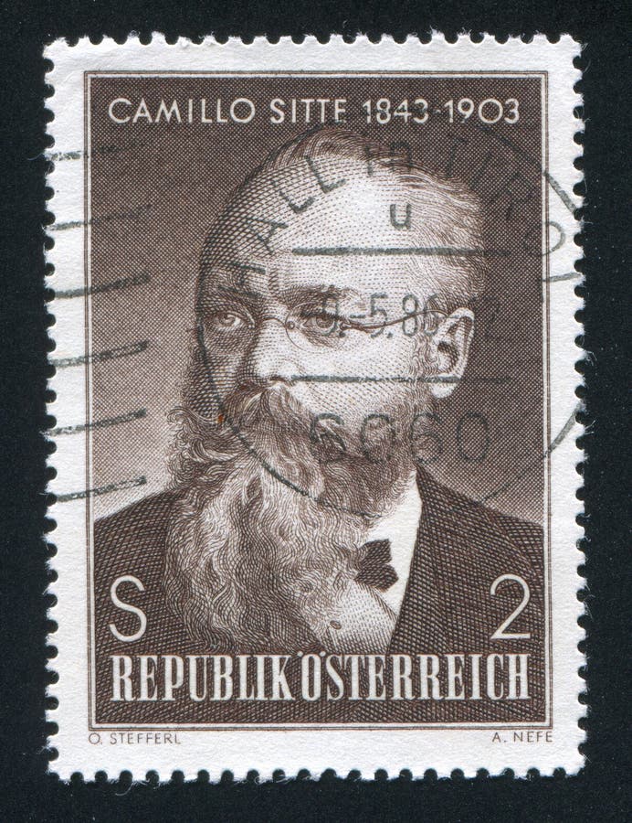 Camillo Sitte Printed by Belgium Editorial Photography - Image of ...