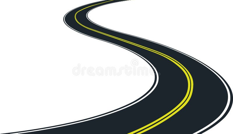 Camino ilustración del vector. Ilustración de aislado - 135643773