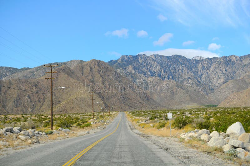 Camino de Palm Spring foto de archivo. Imagen de resorte - 25850788