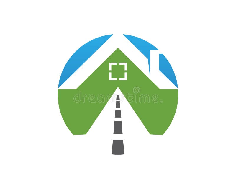 Camino Para Contener a Logo Design Ilustración del Vector - Ilustración ...