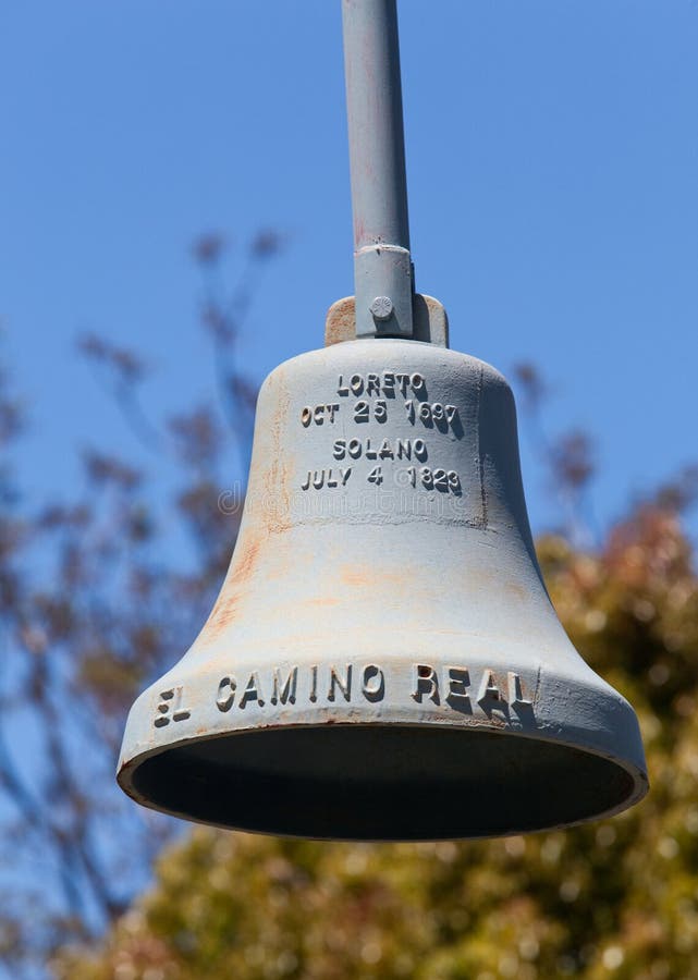 Camino Real Bell stock image. Image of real, green, franciscan - 14552569