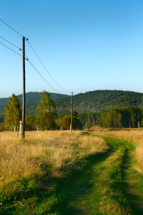 Camino Rural De Tierra Verde Imagen de archivo - Imagen de rusia, ruta ...