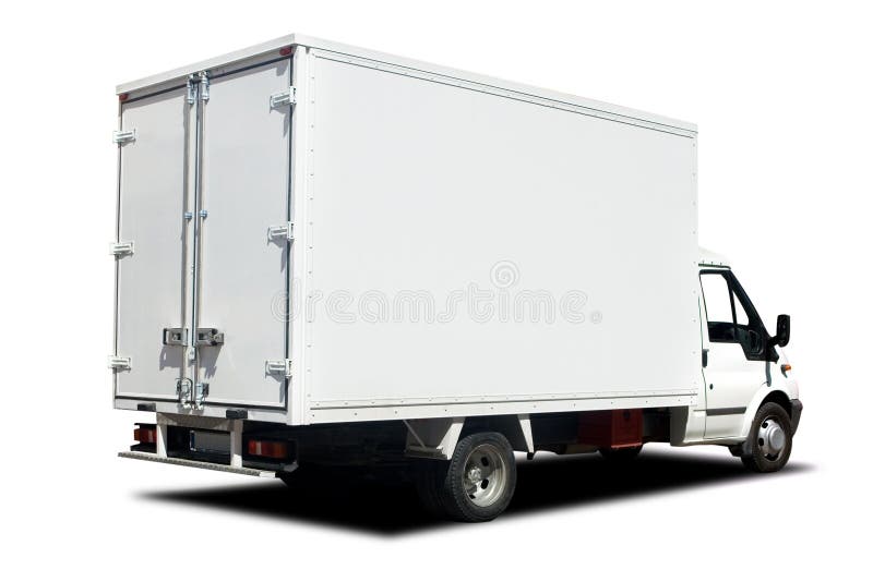 Camion de distribution image stock. Image du course, cargaison - 10053993