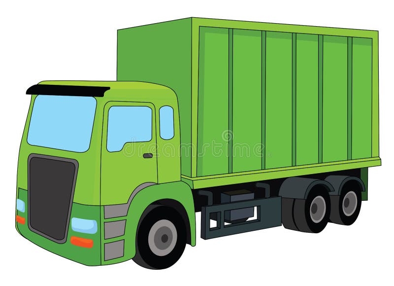Vecteur Vert D'illustration De Camion Illustration de Vecteur ...