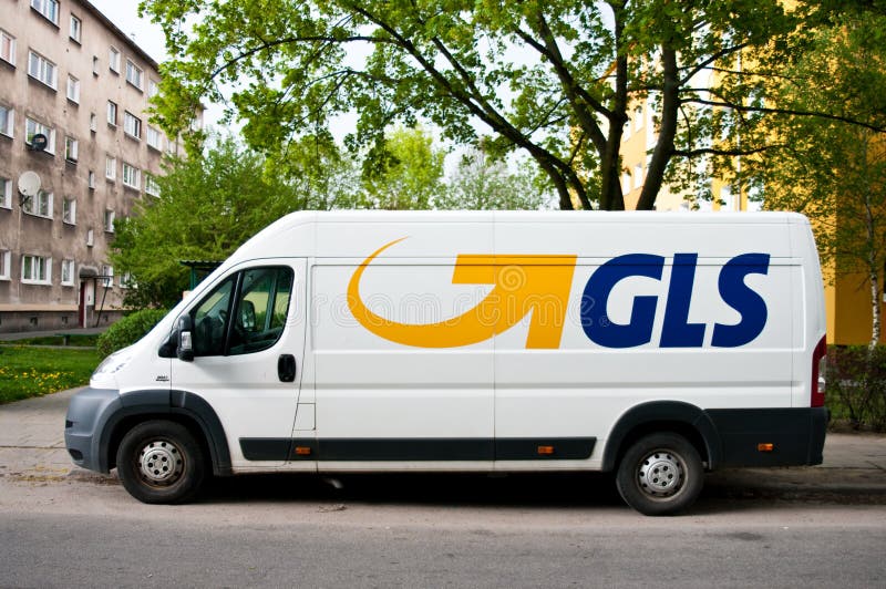 Camionete de GLS foto editorial. Imagem de entrega, estacionado - 19532621