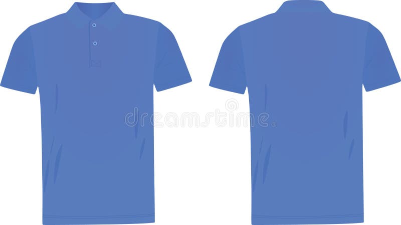 Camisola polo azul ilustração do vetor. Ilustração de homens - 108496628