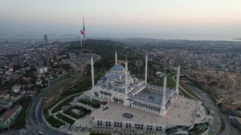 Camlica Mosque stock image. Image of turkey, cityscape - 246169131