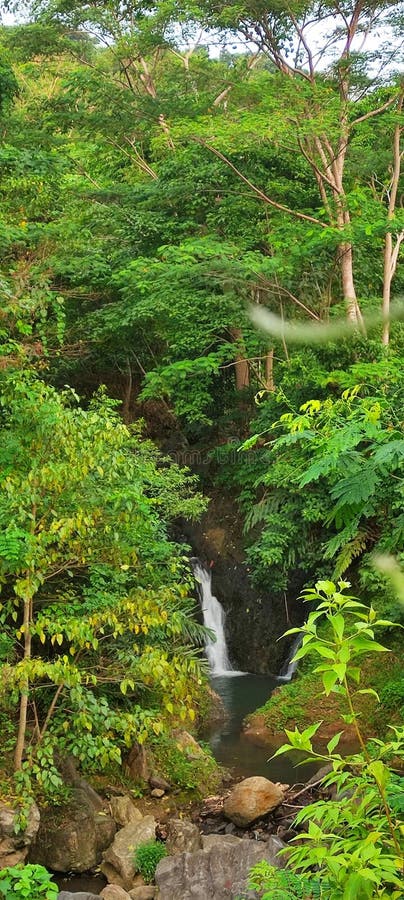 Camly and Beutifull Waterfall at Sunday Morning Stock Photo - Image of ...