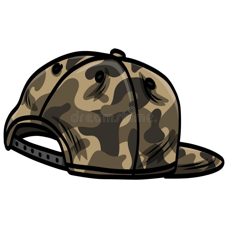 Red Baseball Hat Backward Fitted Cap Vector Illustration Stock Vector ...