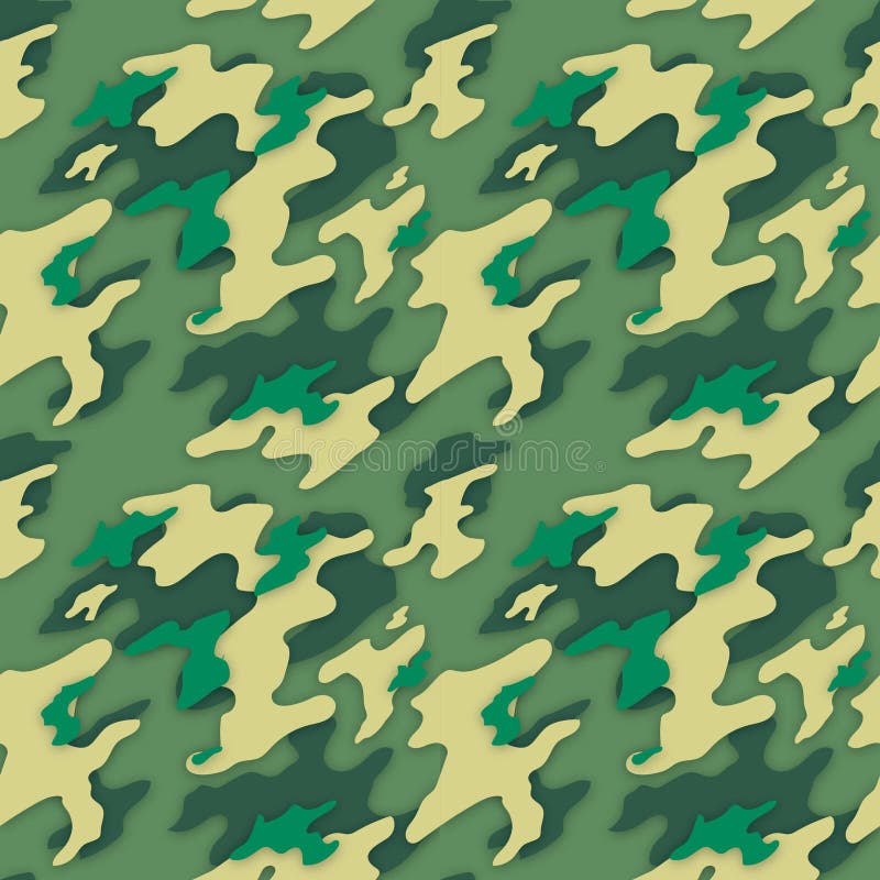 Camo Pattern Green Seamless Stock Vector - Illustration of color, adobe ...