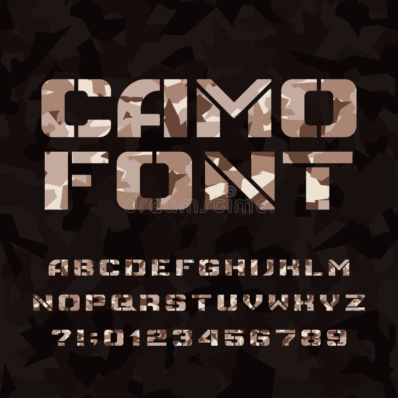 Military Stencil Alphabet Font. Type Letters and Numbers on Distressed ...