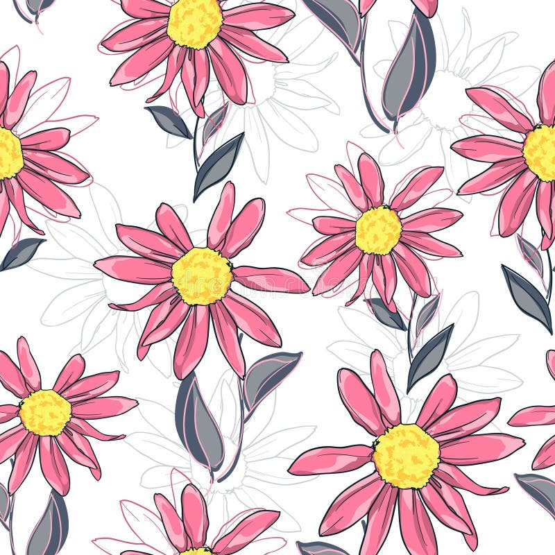 Tumblr Daisy Print Background