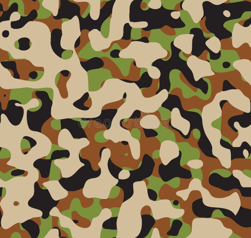 Seamless Frog Camouflage Pattern Stock Vector - Illustration of ...