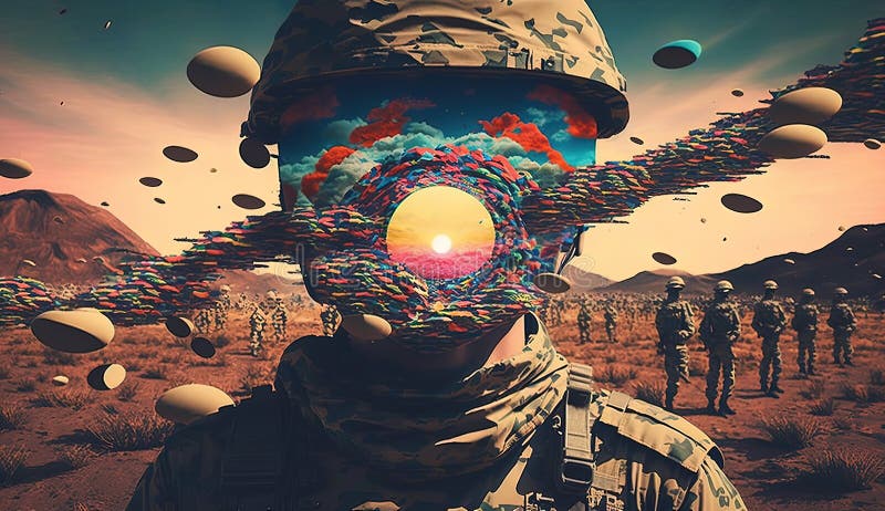 Camouflage Army Collage stock illustration. Illustration of dynamic ...