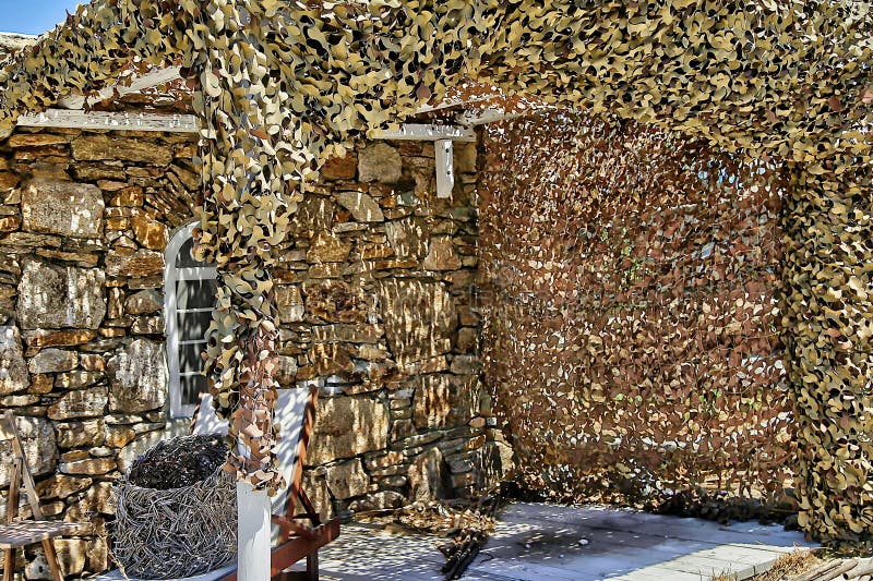 Camouflage Army Net. Isolated. Stock Image - Image of commando ...