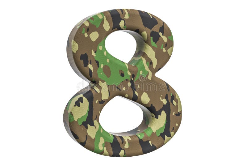 Army Number 4 - 3d Camo Digit - Army, War or Survivalism Concept Stock ... Army Number 4 - 3d Camo Digit - Army, War or Survivalism Concept Stock ...