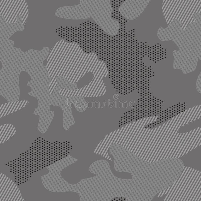 Camouflage Pattern Background Seamless Vector Illustration. Digital ...