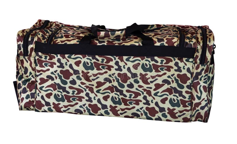 Camouflage Bag stock image. Image of style, purse, detail - 15485077
