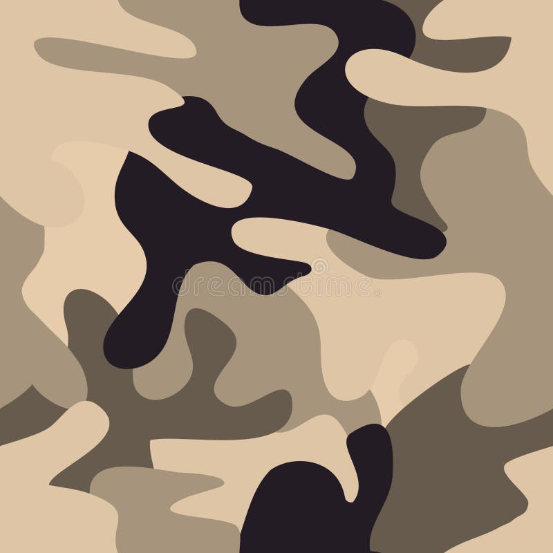 Camouflage Commando Army Seamless Pattern. Stock Vector - Illustration ...